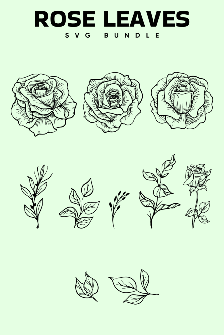 Rose Leaves SVG – MasterBundles