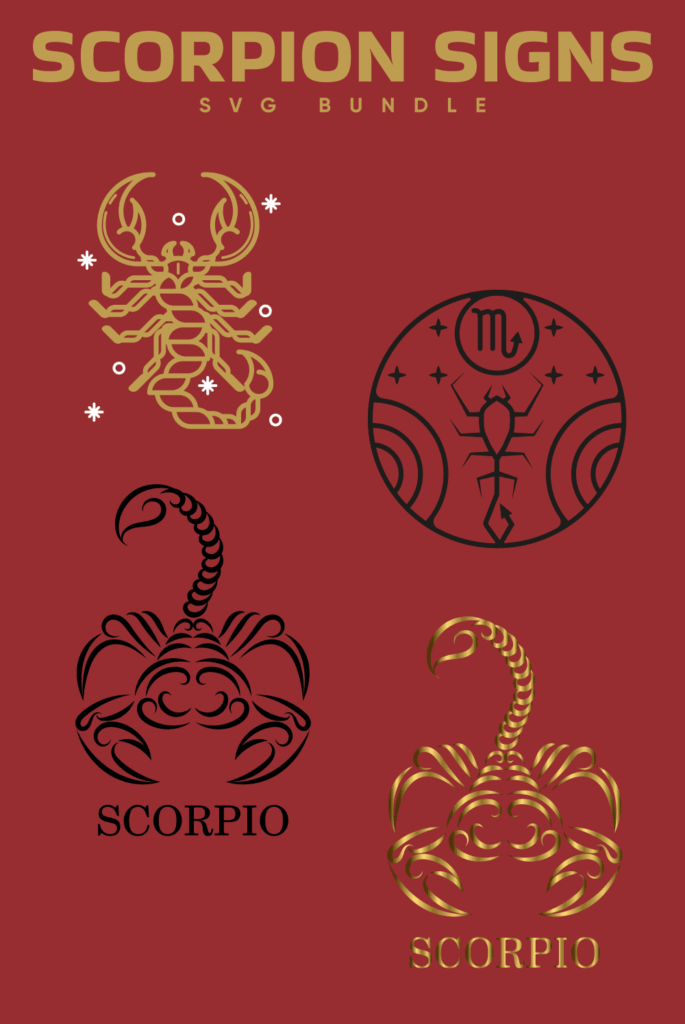 Scorpion Signs SVG Files – MasterBundles