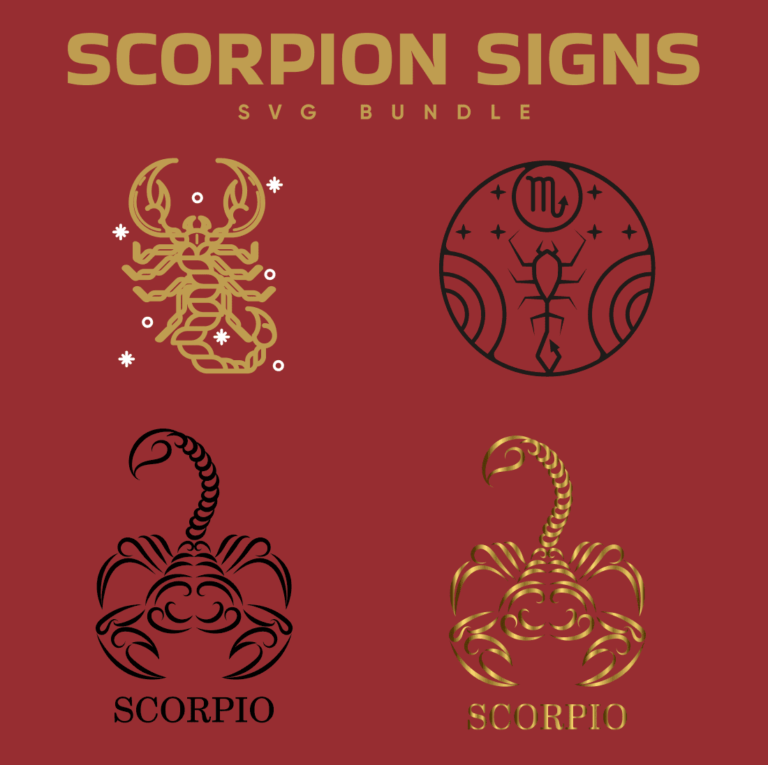Scorpion Signs SVG Files – MasterBundles