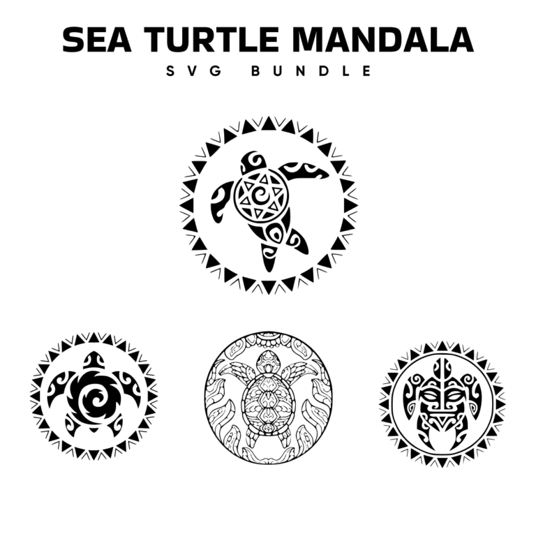 Sea Turtle Mandala Svg – MasterBundles