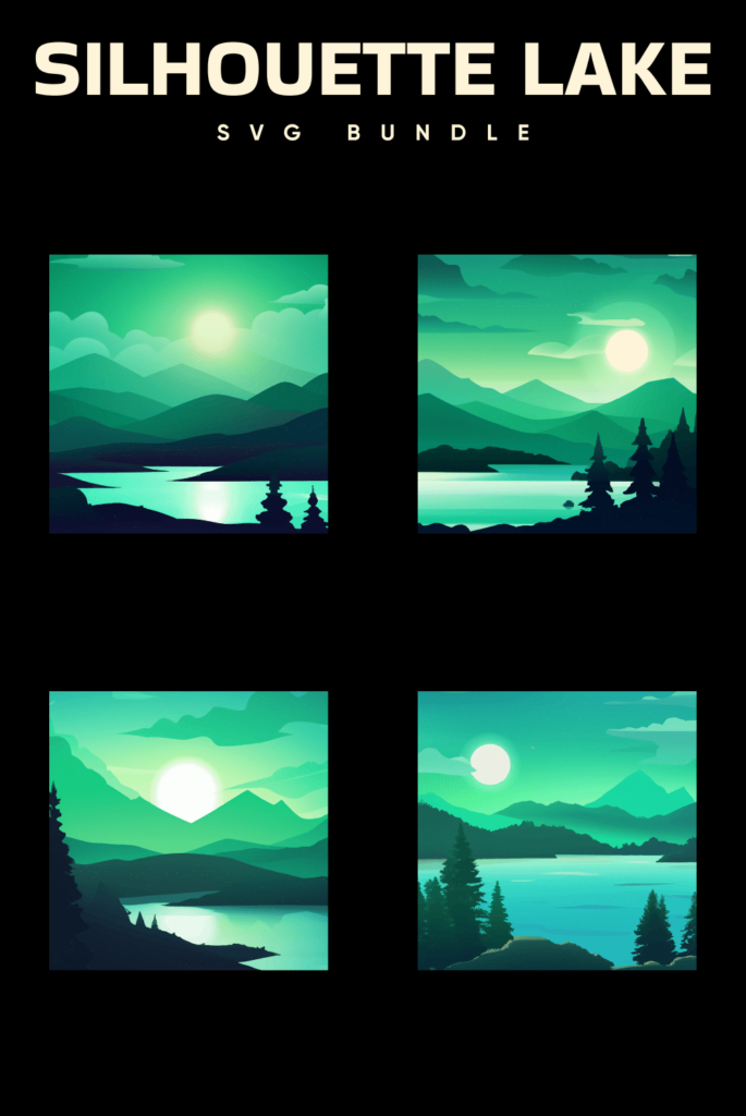 Silhouette Lake SVG Designs – MasterBundles