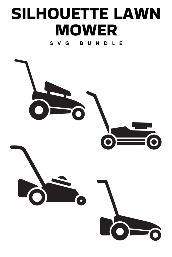 Silhouette Lawn Mower SVG Designs – MasterBundles