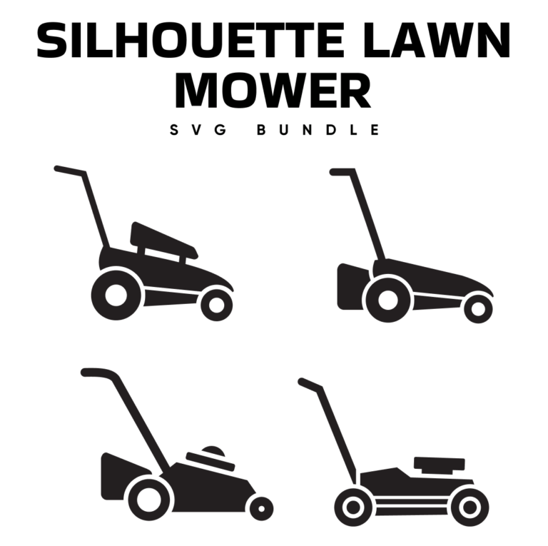 Silhouette Lawn Mower SVG Designs – MasterBundles