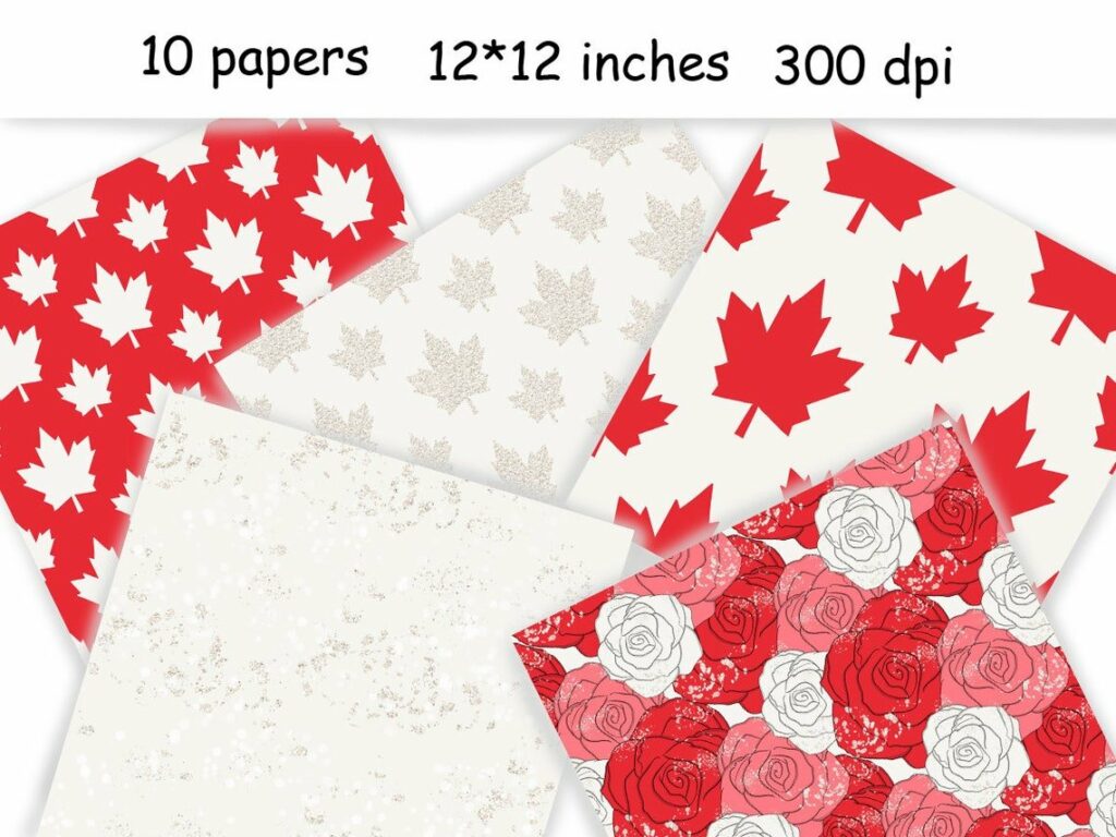 Canada Day Pattern – MasterBundles