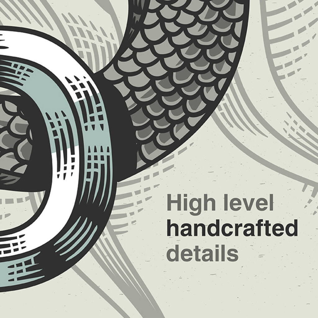 Snake Design Illustration - MasterBundles