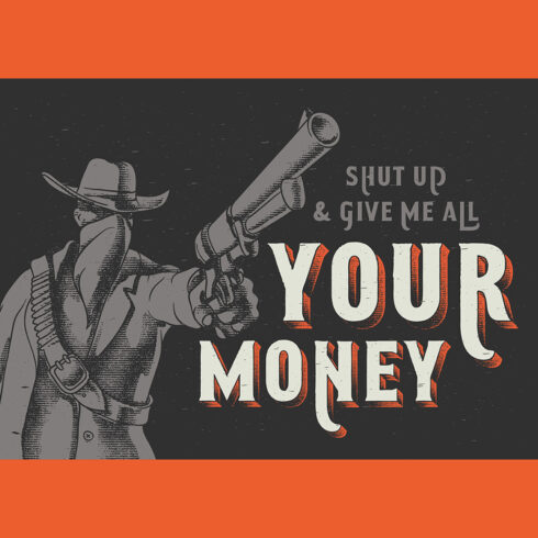 Retro Font Smoking Typeface Design and illustration - MasterBundles