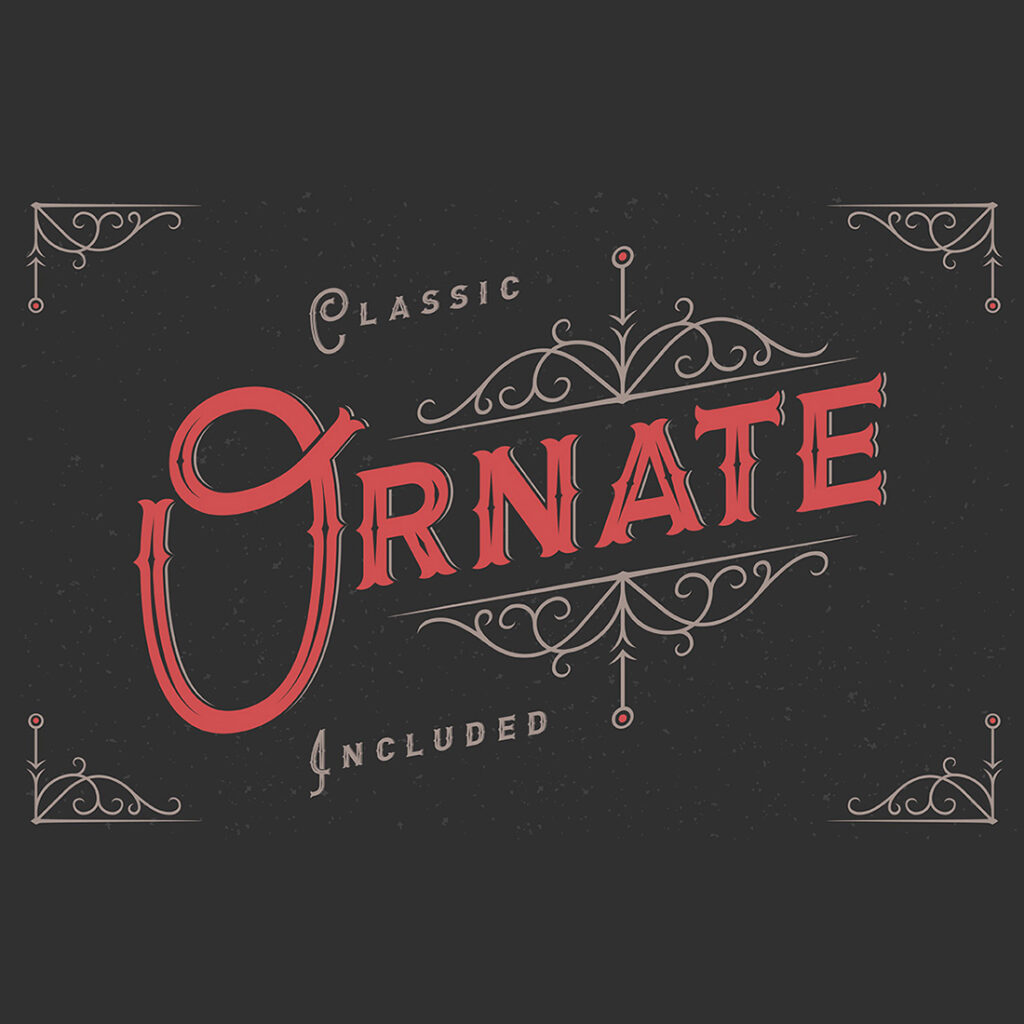 Letterhead Typeface Font with Ornate Design Design - MasterBundles