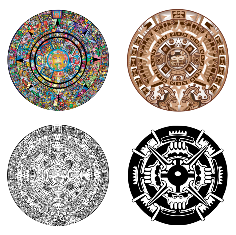 Aztec Calendar SVG – MasterBundles