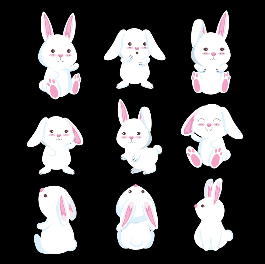 Rabbit SVG Designs Bundle – MasterBundles