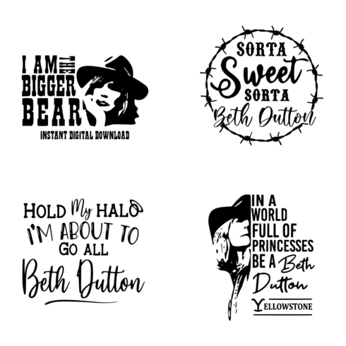 Yellowstone Beth Dutton SVG | MasterBundles