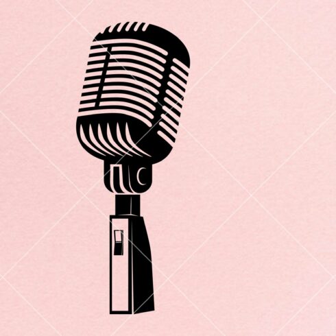 Microphone Design Elements Retro Mic – MasterBundles