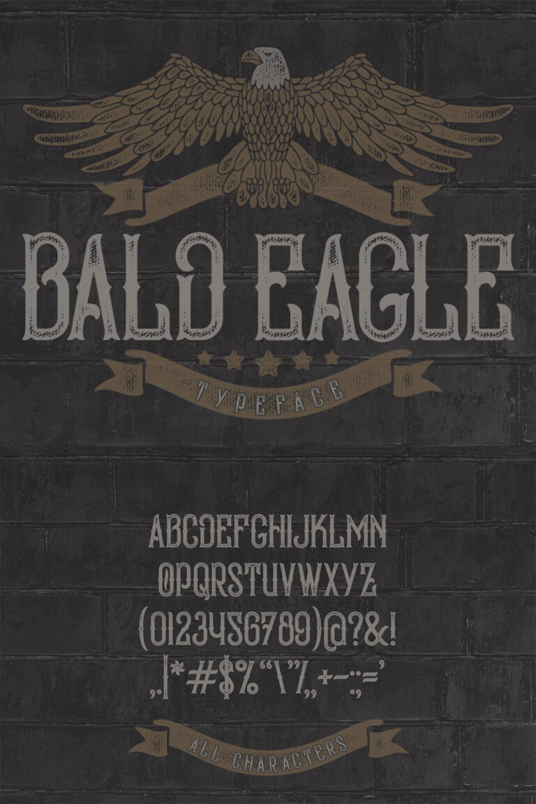 Bald Eagle Typeface - MasterBundles