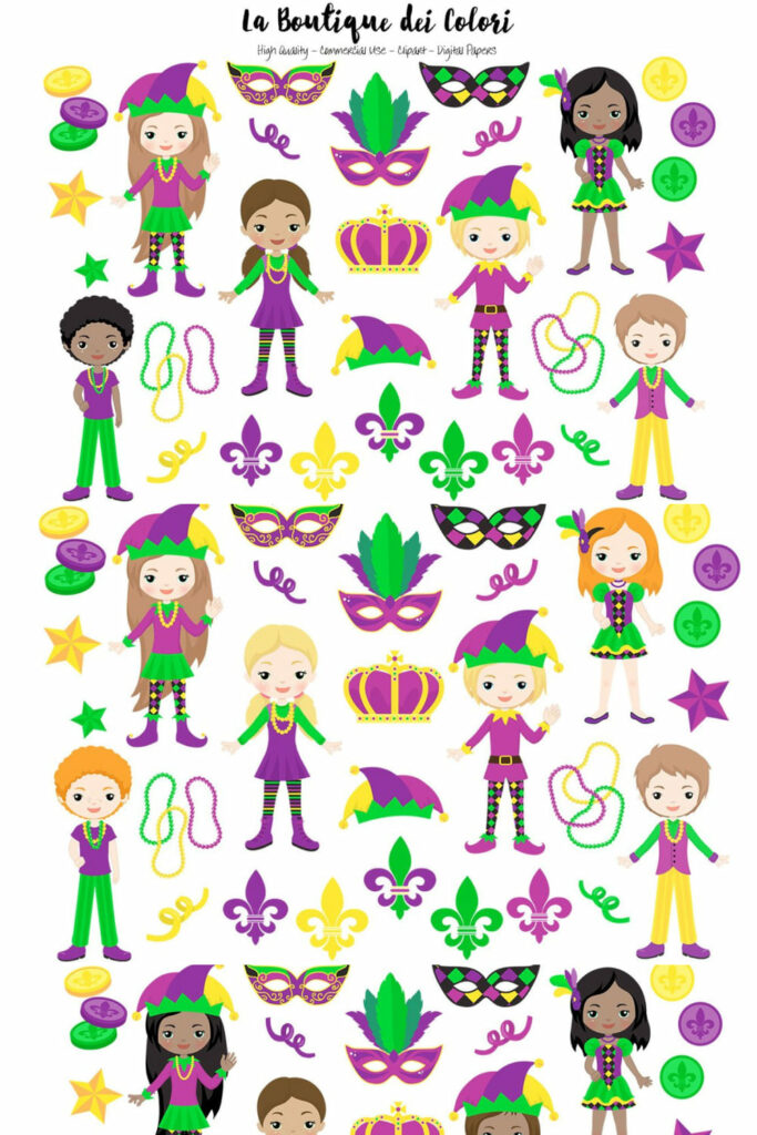 Mardi Gras Clipart – MasterBundles