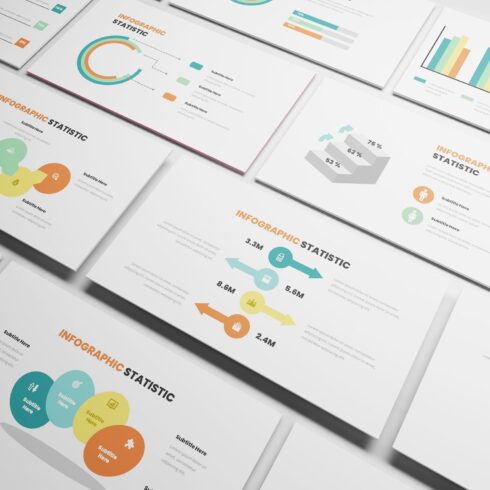 Statistic Infographic Powerpoint Template | Master Bundles