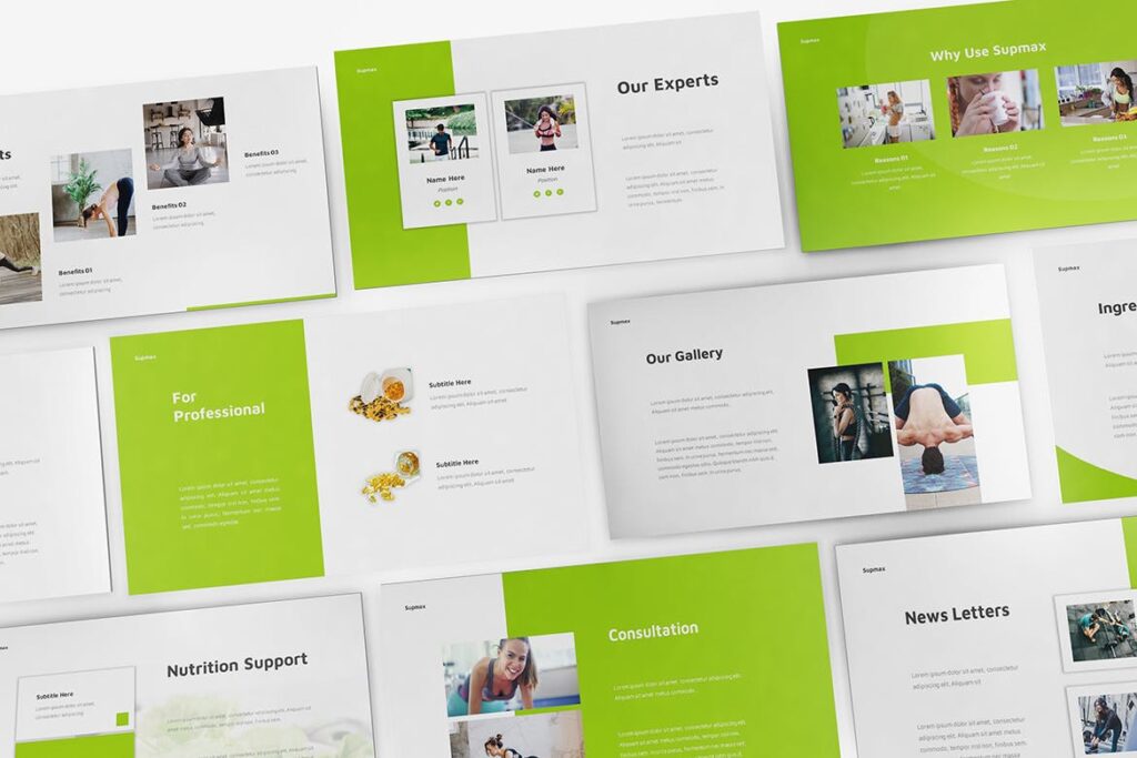 Supplements Powerpoint Template – MasterBundles