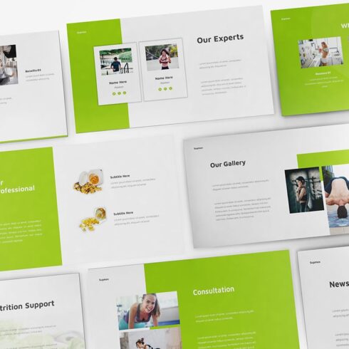 Supplements Powerpoint Template | MasterBundles