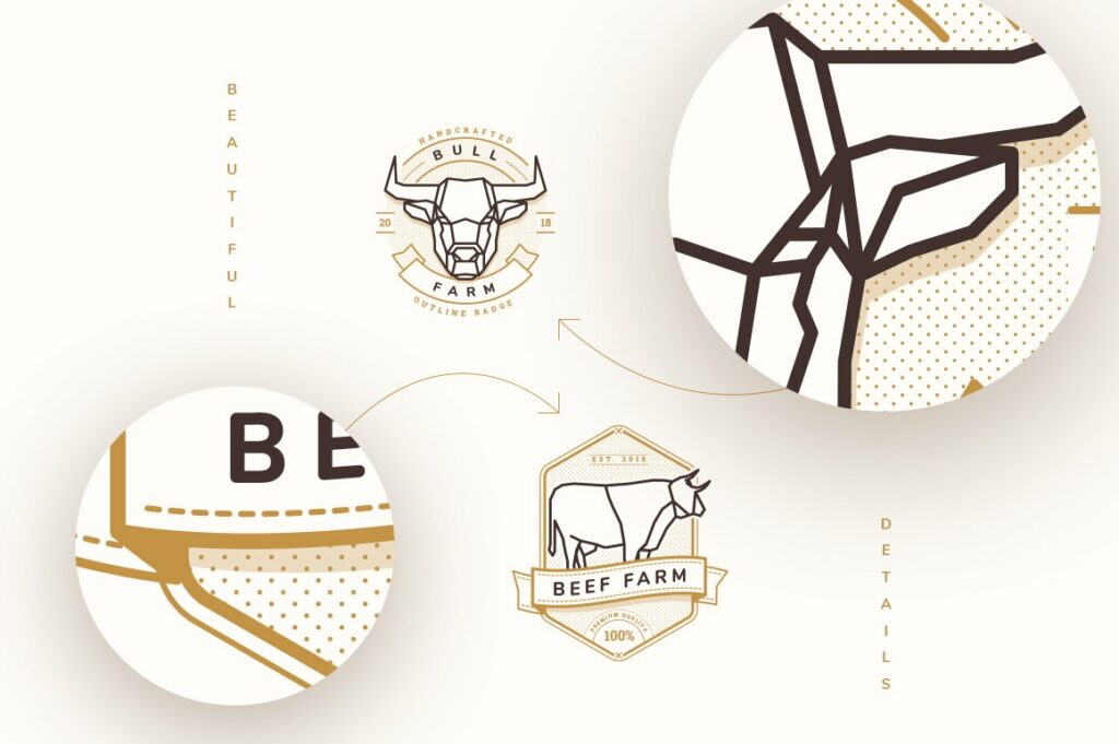 Outline Animal Badges – MasterBundles