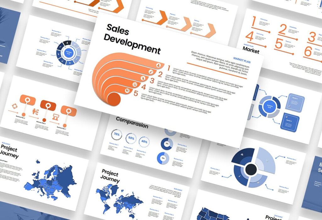 Professional Infographic Statistic Presentation – MasterBundles