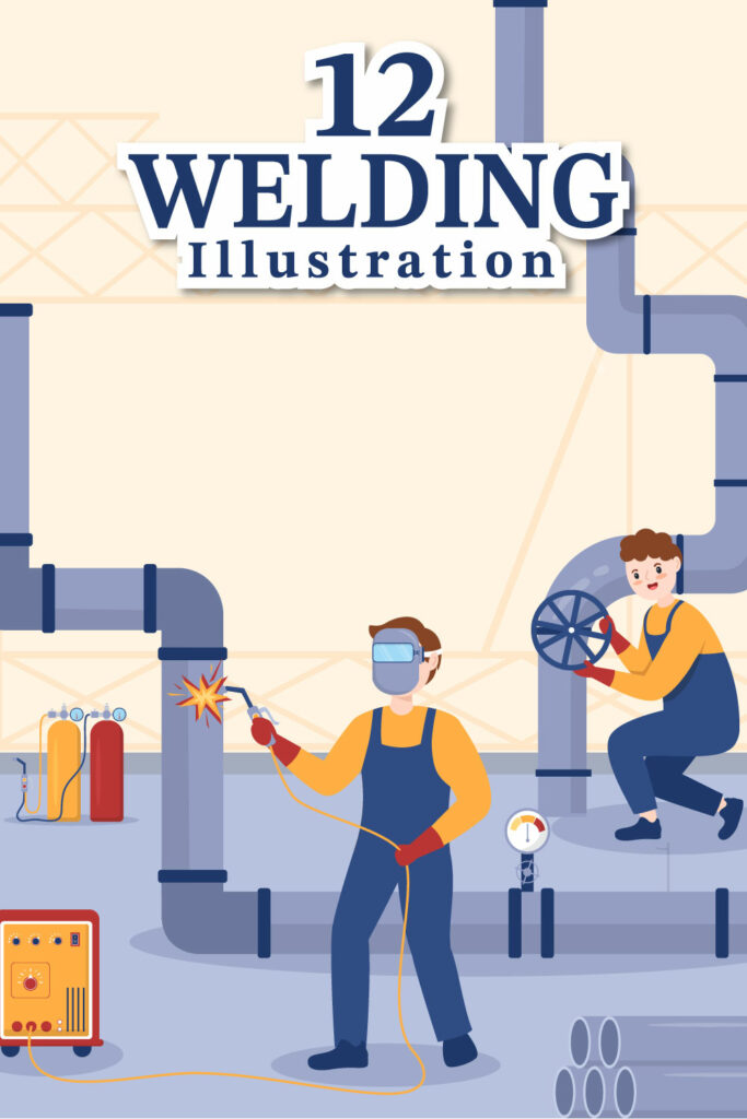 12 Welding Service Illustration - MasterBundles