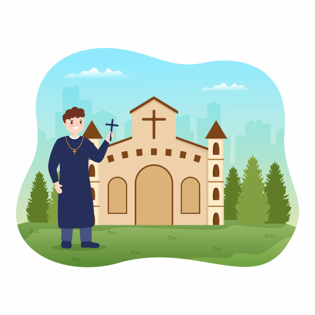 13 Cathedral Catholic Church Illustration - MasterBundles