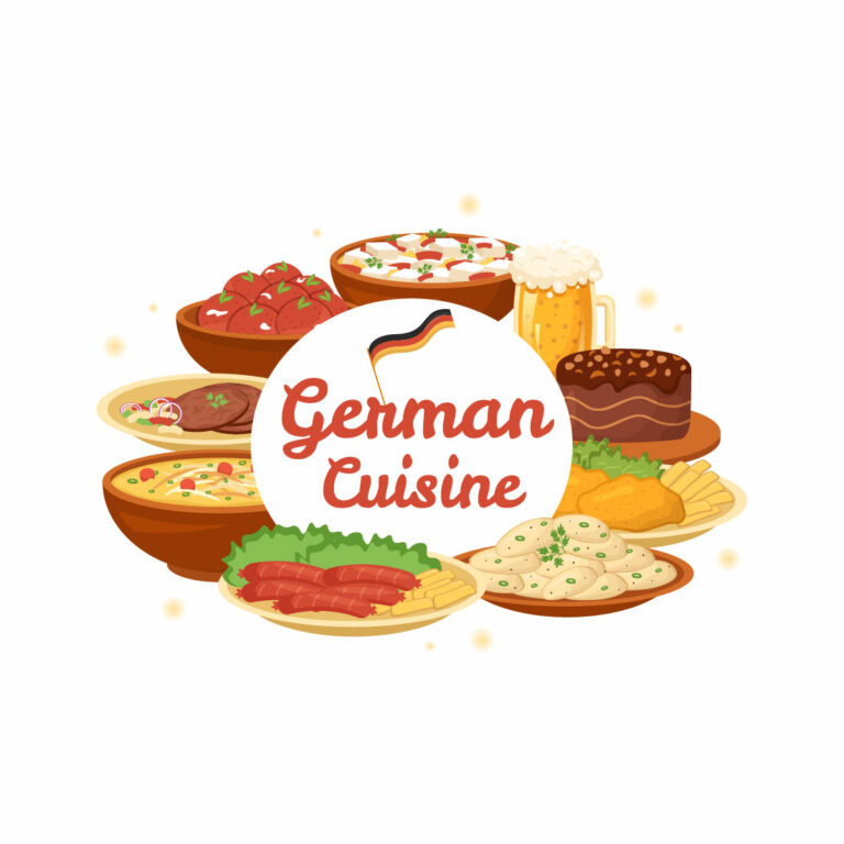 10 German Food and Drinks Illustration - MasterBundles