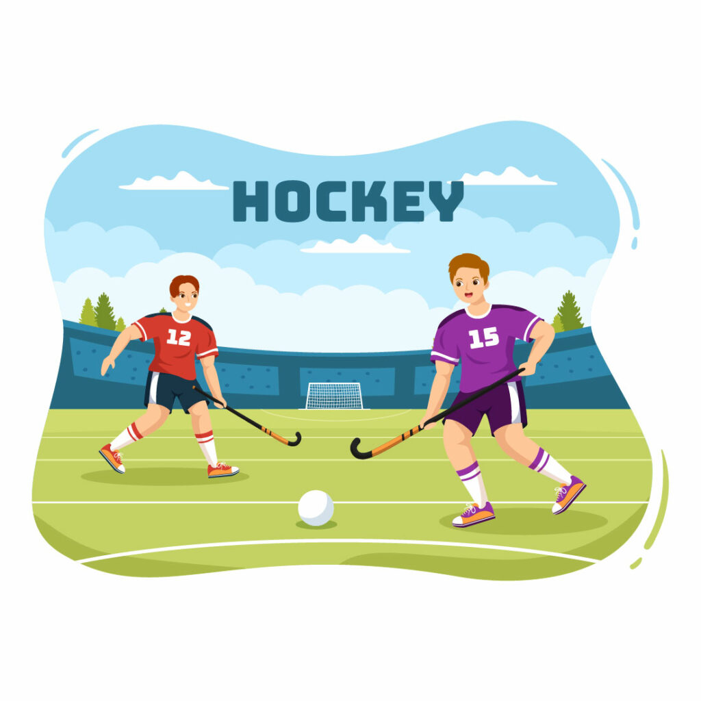 17 Hockey Player Sport Illustration - MasterBundles