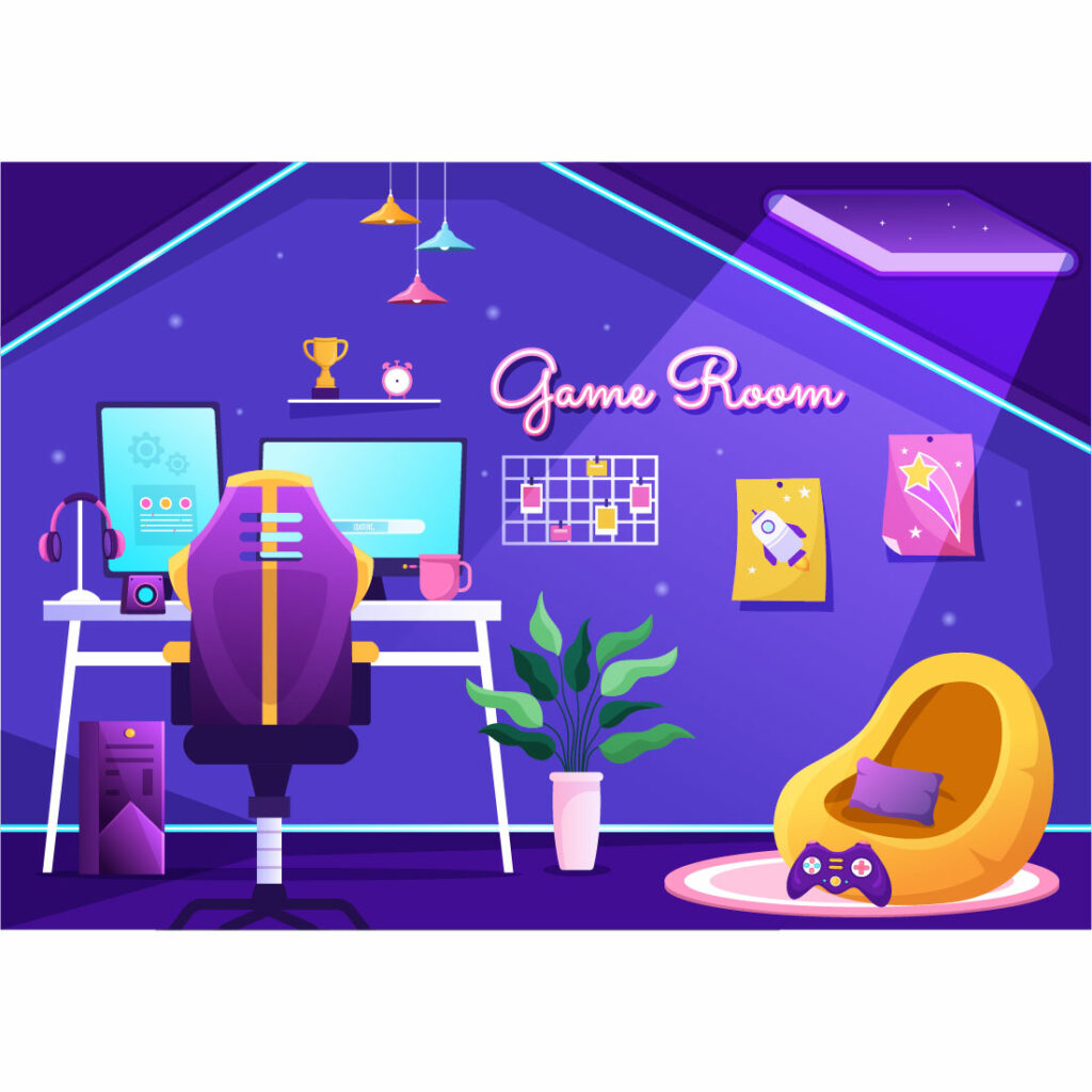 18 Video Game Illustration - MasterBundles