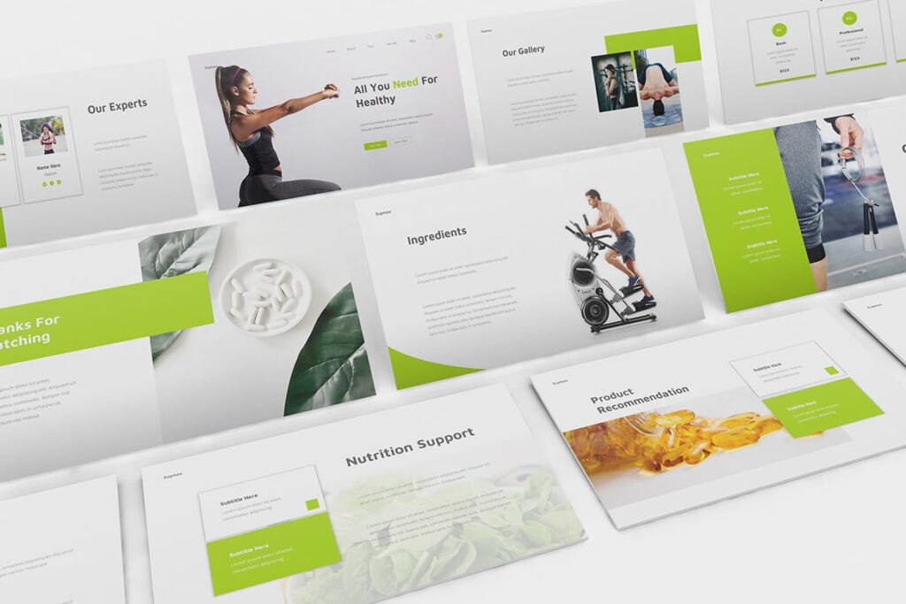 Supplements Powerpoint Template – MasterBundles