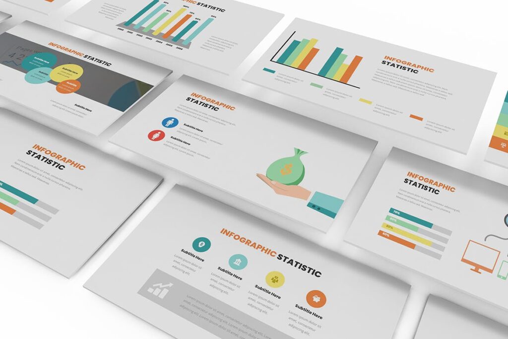 Statistic Infographic Powerpoint Template – MasterBundles