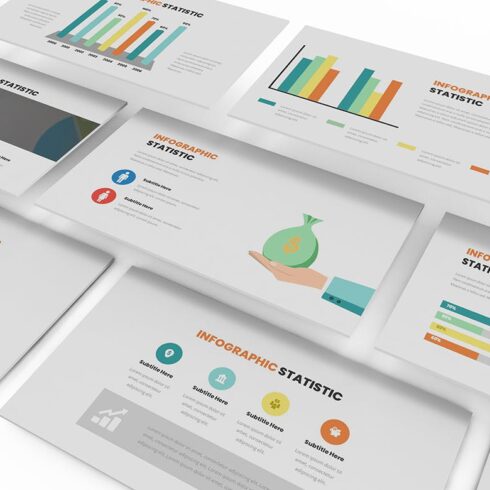 Statistic Infographic Powerpoint Template | Master Bundles