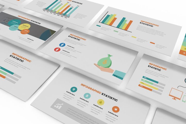 Statistic Infographic Powerpoint Template – MasterBundles