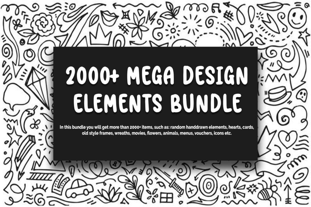 2000+Mega Illustration Design Bundle – MasterBundles