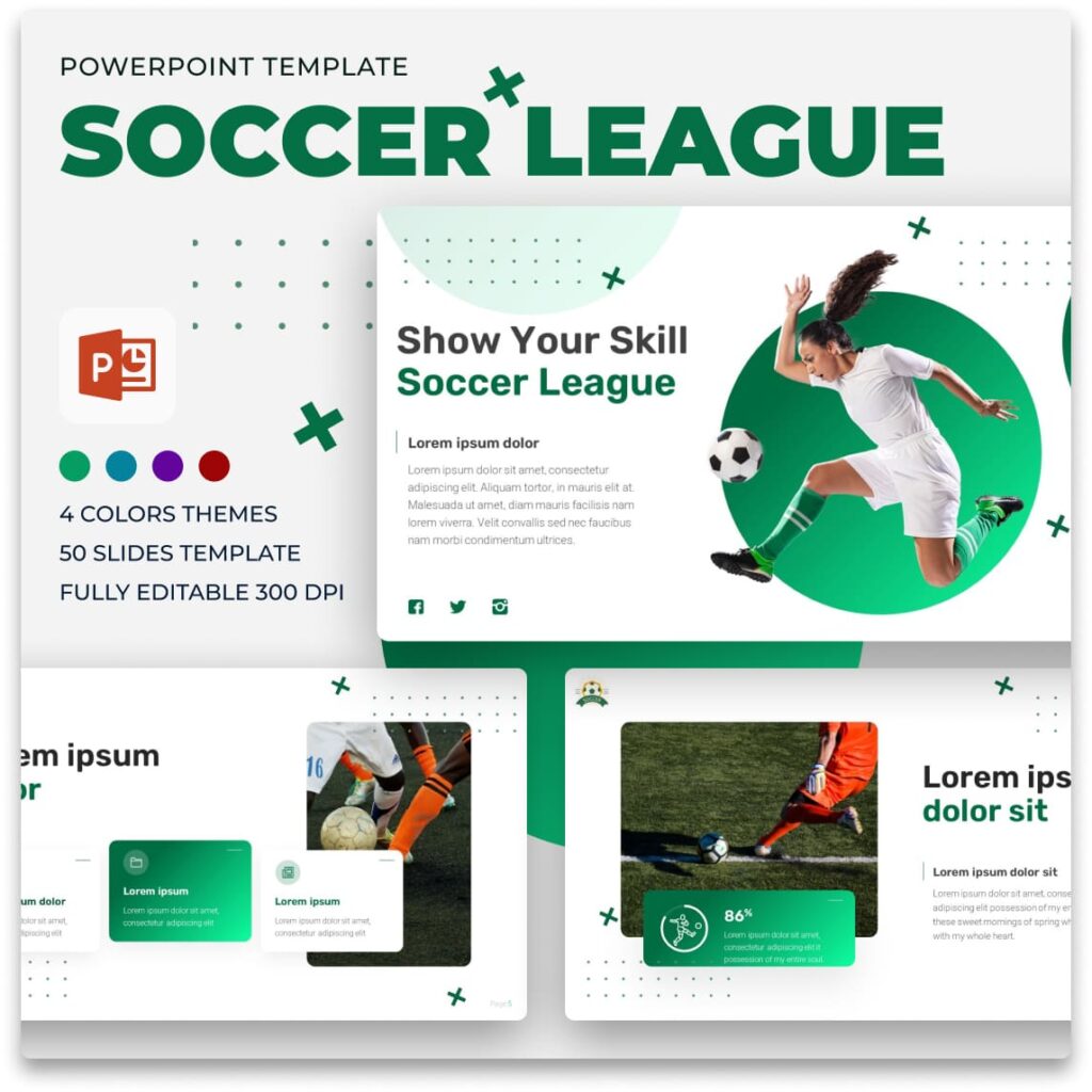 Soccer League Powerpoint Template – MasterBundles