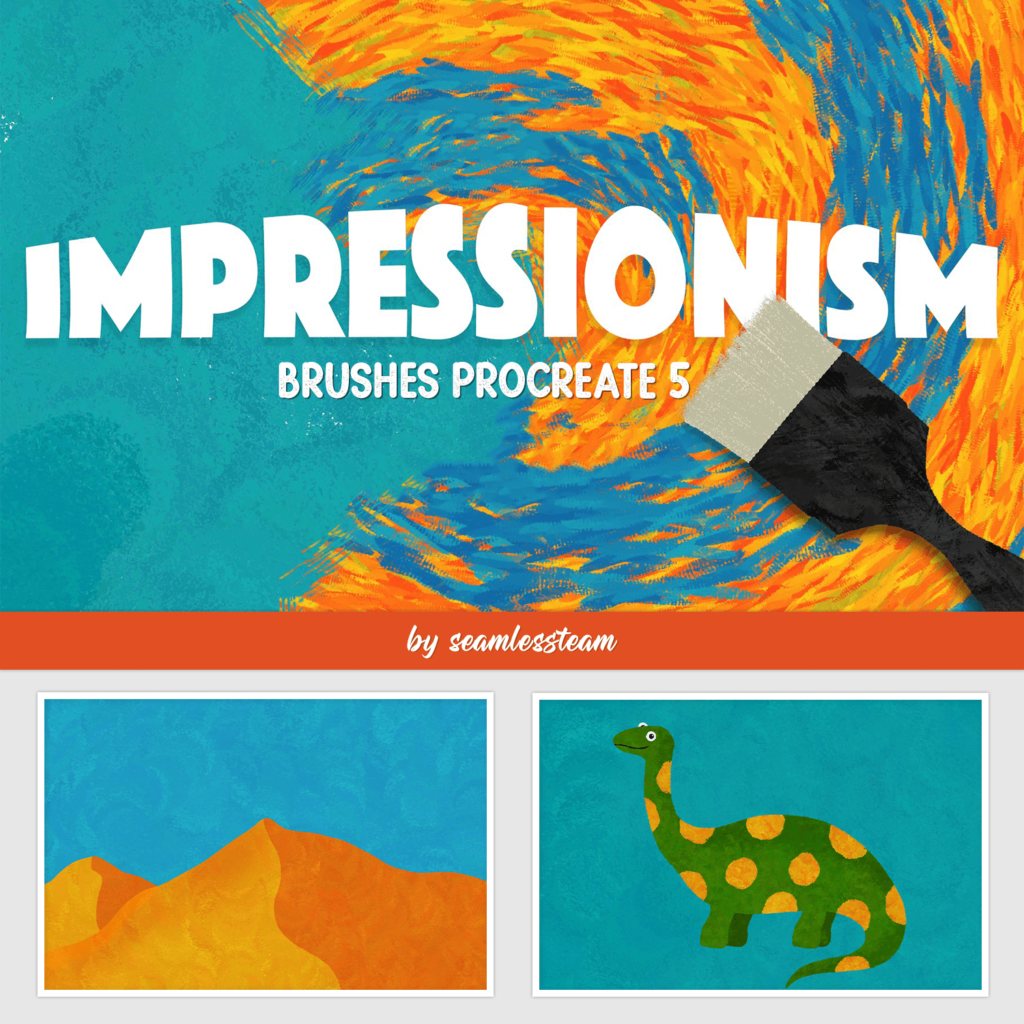 Impressionism Brushes Procreate 5 – MasterBundles