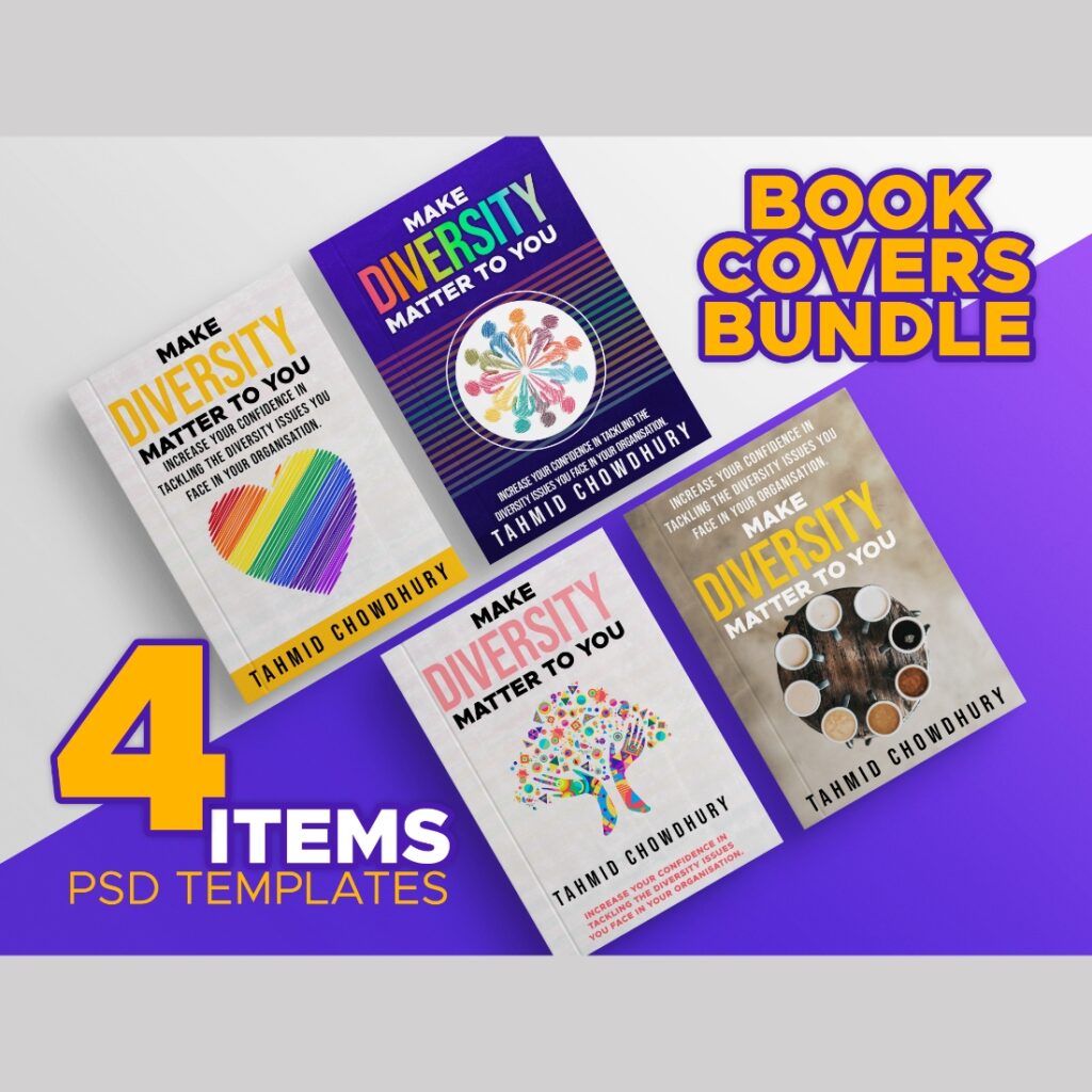 Moderen minimal Diversity Book Cover Designs - MasterBundles