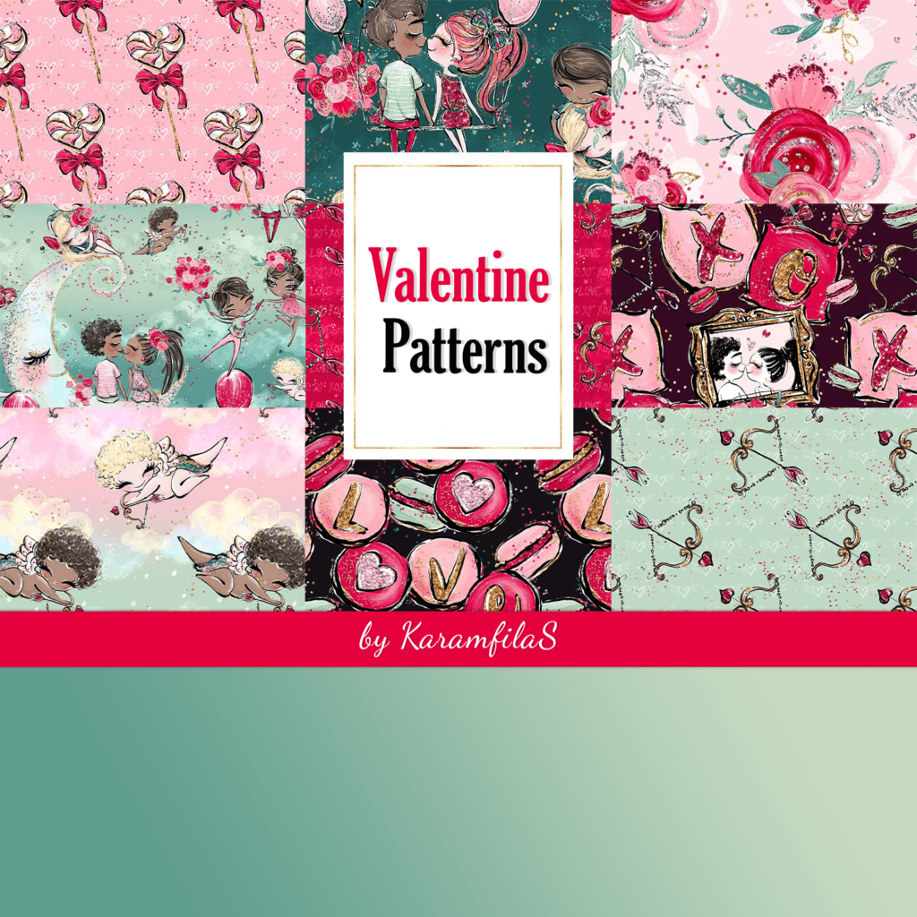 Valentine Patterns – MasterBundles