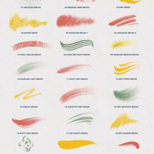 Wet & Dry Procreate Brush Set | MasterBundles