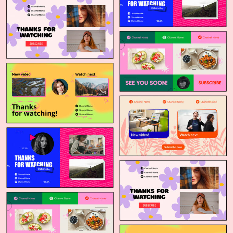 20 Screen Youtube Templates Bundle – MasterBundles
