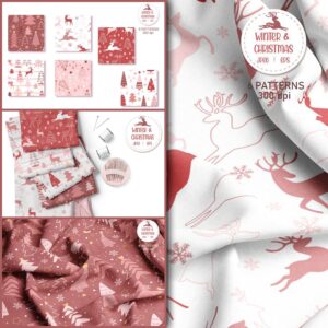 Winter & Christmas Pattern Pack – MasterBundles