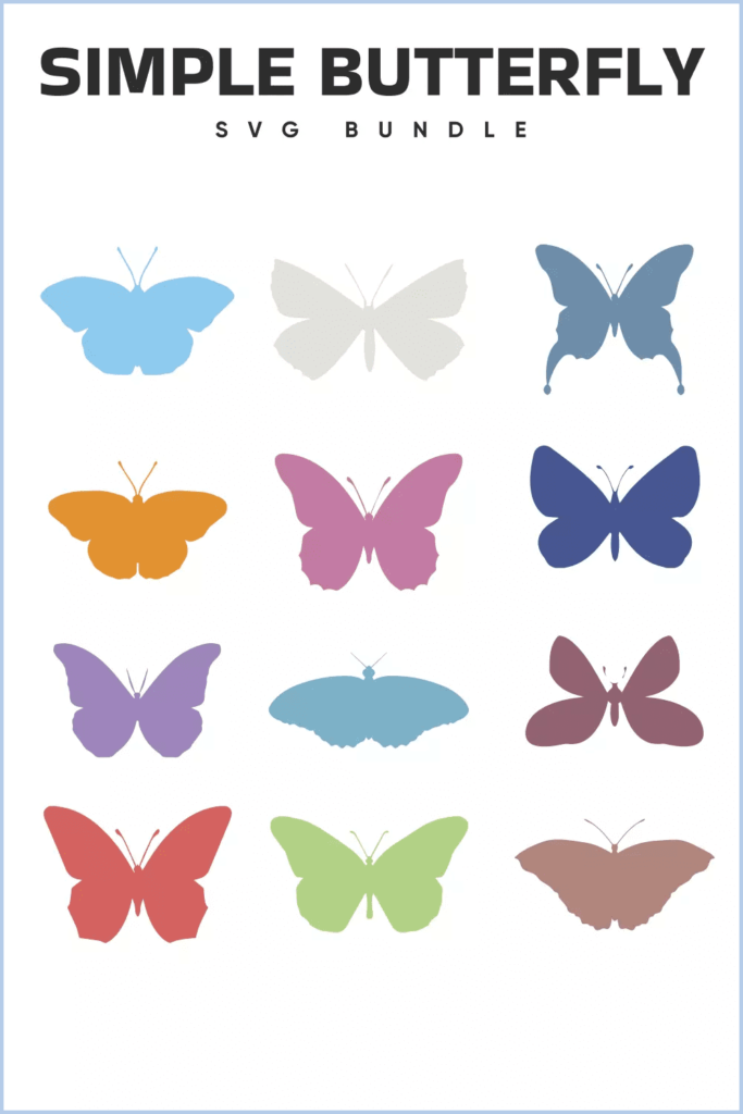50+ Simple Butterfly SVG for 2022: Free and Premium