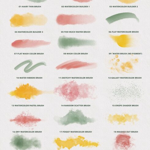 Wet & Dry Procreate Brush Set | MasterBundles