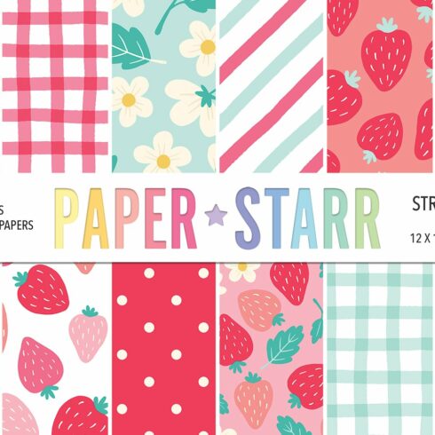 Fruit Digital Paper. Strawberry Digital Paper | MasterBundles