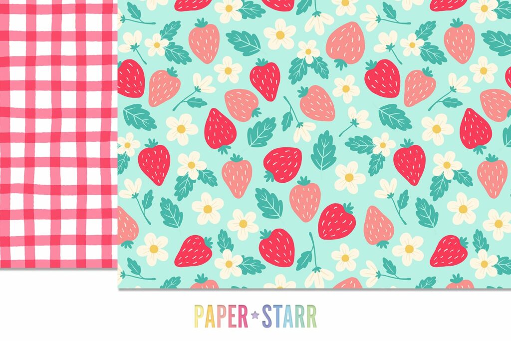 Fruit Digital Paper. Strawberry Digital Paper – MasterBundles