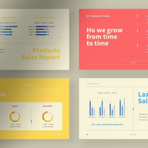 Colorful Infographic Statistics Presentation PPT – MasterBundles