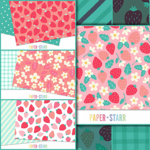 Fruit Digital Paper. Strawberry Digital Paper – MasterBundles