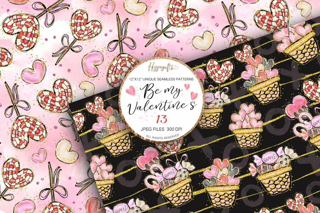 Valentine's Patterns – MasterBundles