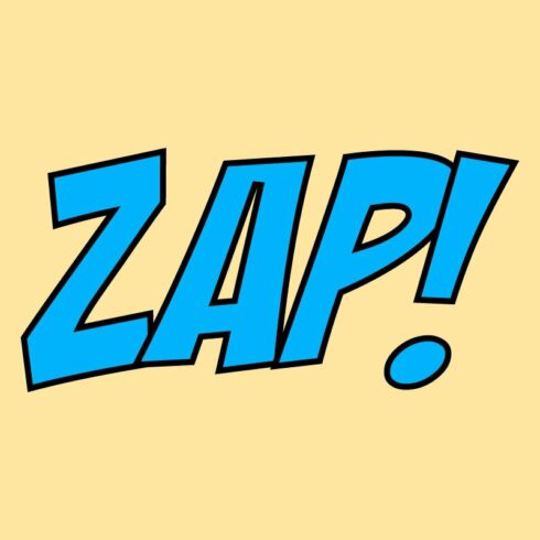 Zap Comic Explosion with a Thunder | MasterBundles