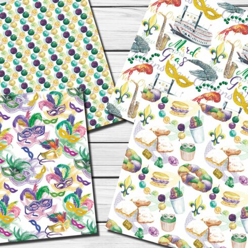 Mardi Gras New Orleans Patterns | Master Bundles