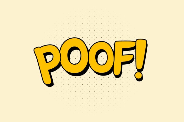 Poof Comic Explosion White Clouds – MasterBundles