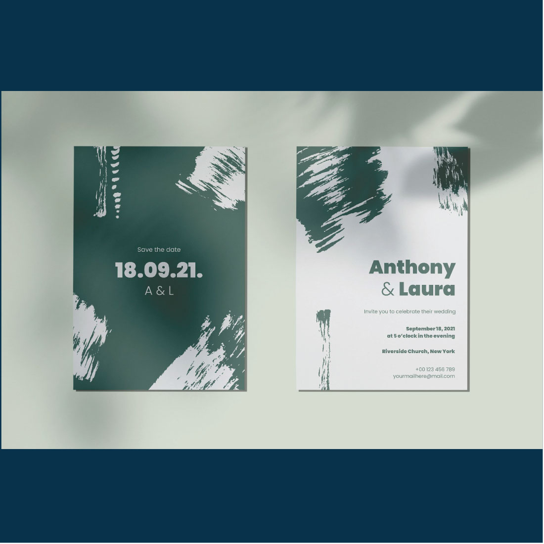 Elegant Wedding Card Design - MasterBundles